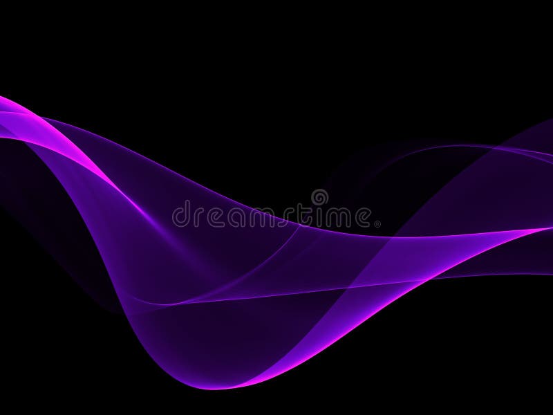 Abstract Purple Light Waves Background Stock Illustration ...