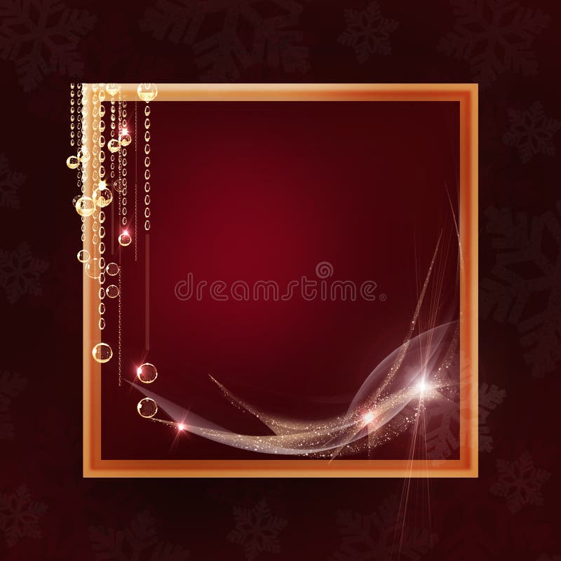 Beautiful Abstract Red Background with Frame for Text. Modern ...