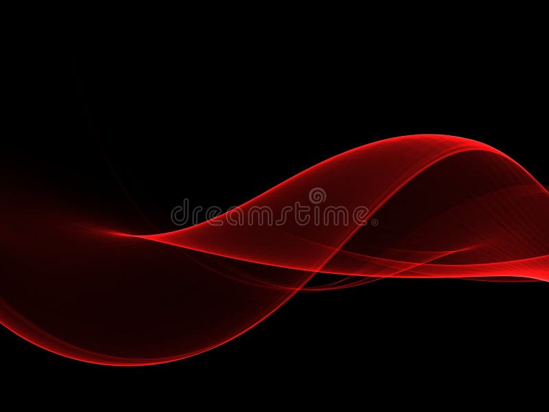 Abstract Red Flow Wave Background Stock Illustration - Illustration of ...