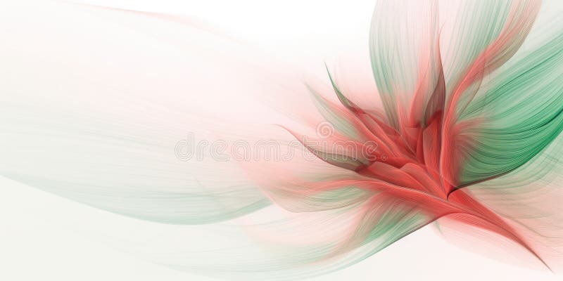 Beautiful Abstract Red and Green Pencil Drawing Floral Design ... Beautiful Abstract Red and Green Pencil Drawing Floral Design ...