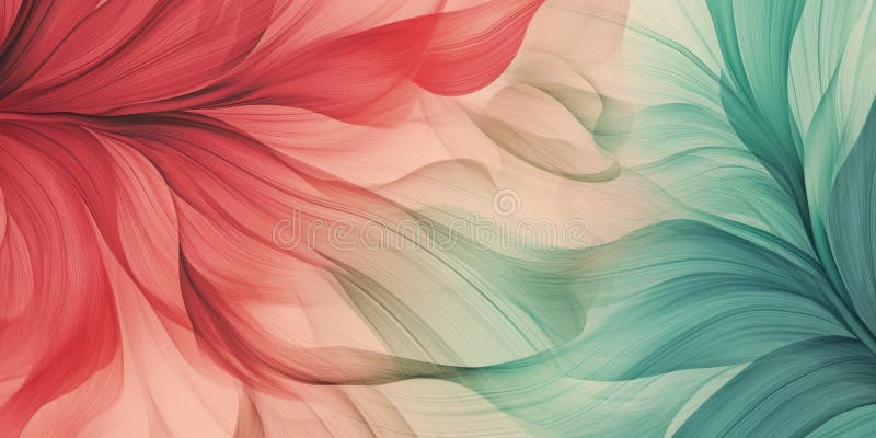 Beautiful Abstract Red and Green Pencil Drawing Floral Design ... Beautiful Abstract Red and Green Pencil Drawing Floral Design ...