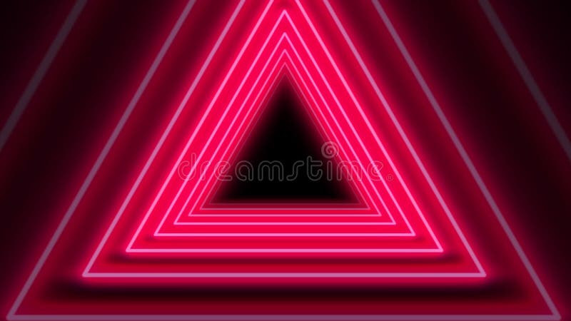 Beautiful Abstract Red Neon Triangles Background Animation Seamless ...