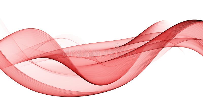 Abstract Red Waves Background. Template Design Stock Illustration ...