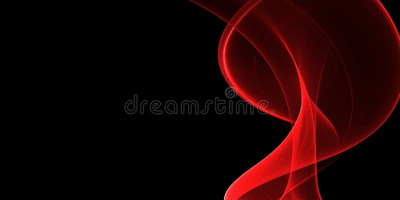 Abstract Red Waves Background. Template Design Stock Illustration ...