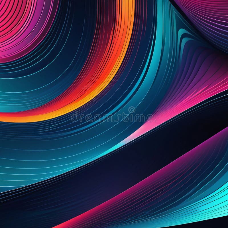Beautiful Abstract Shape and Pattern for Wallpaper Ai Generated Image ...