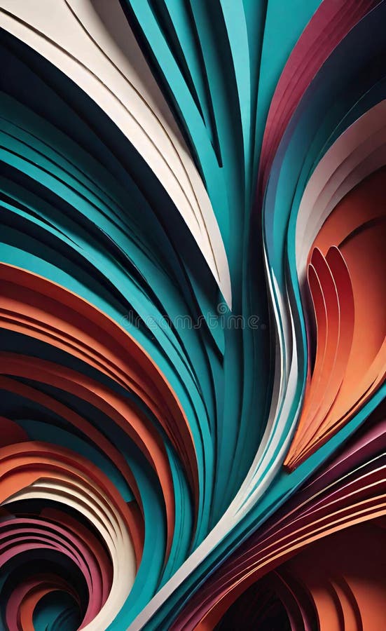 Beautiful Abstract Shape and Pattern for Wallpaper Ai Generated Image ...