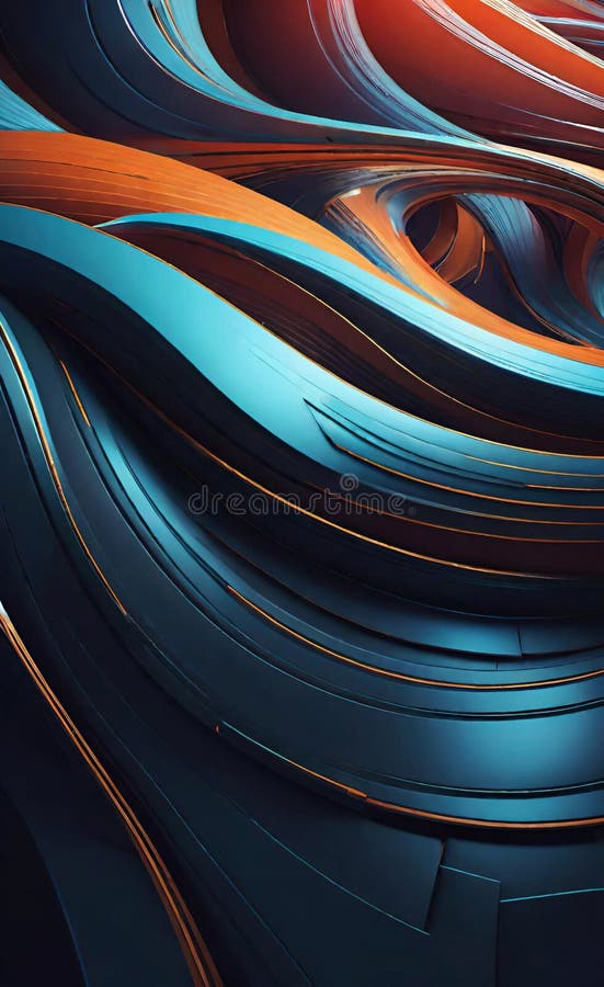 Beautiful Abstract Shape and Pattern for Wallpaper Ai Generated Image ...