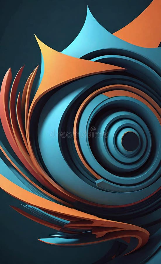 Beautiful Abstract Shape and Pattern for Wallpaper Ai Generated Image ...