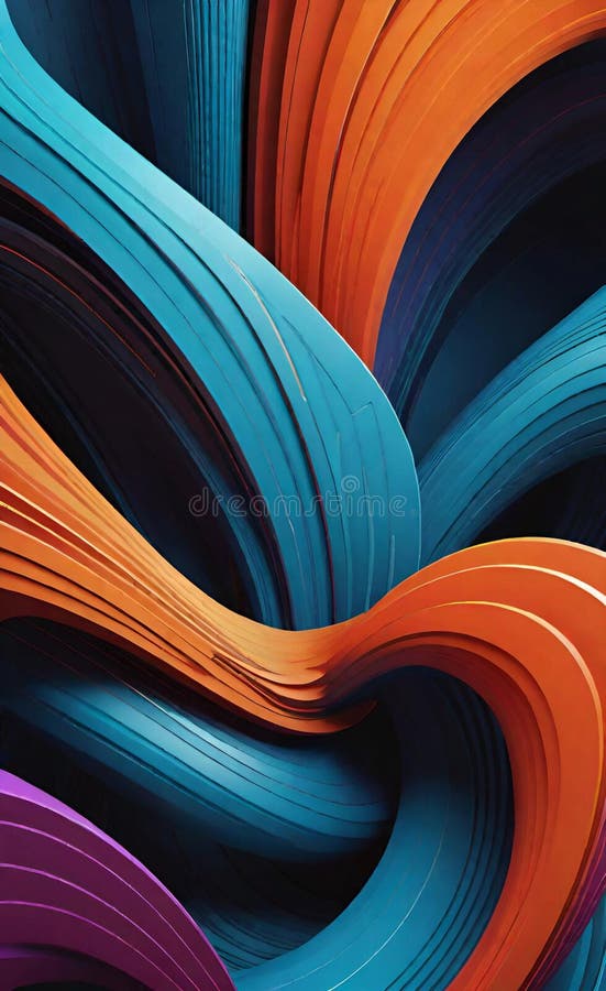 Beautiful Abstract Shape and Pattern for Wallpaper Ai Generated Image ...