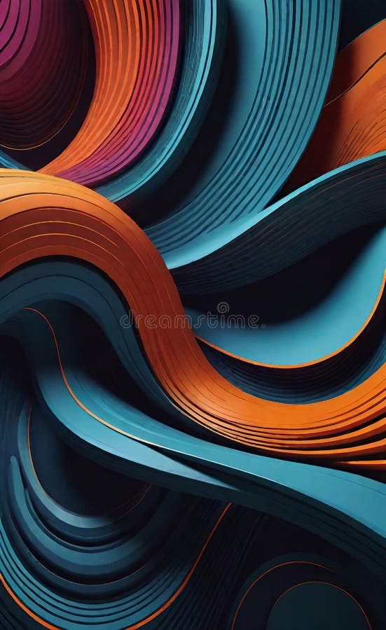 Beautiful Abstract Shape and Pattern for Wallpaper Ai Generated Image ...