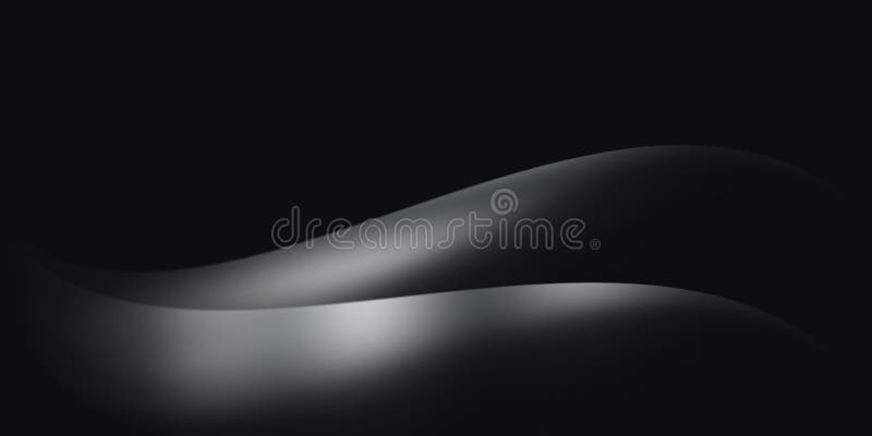 Abstract Silver Curve Wave Line Luxury on Black Design Modern Creative ...
