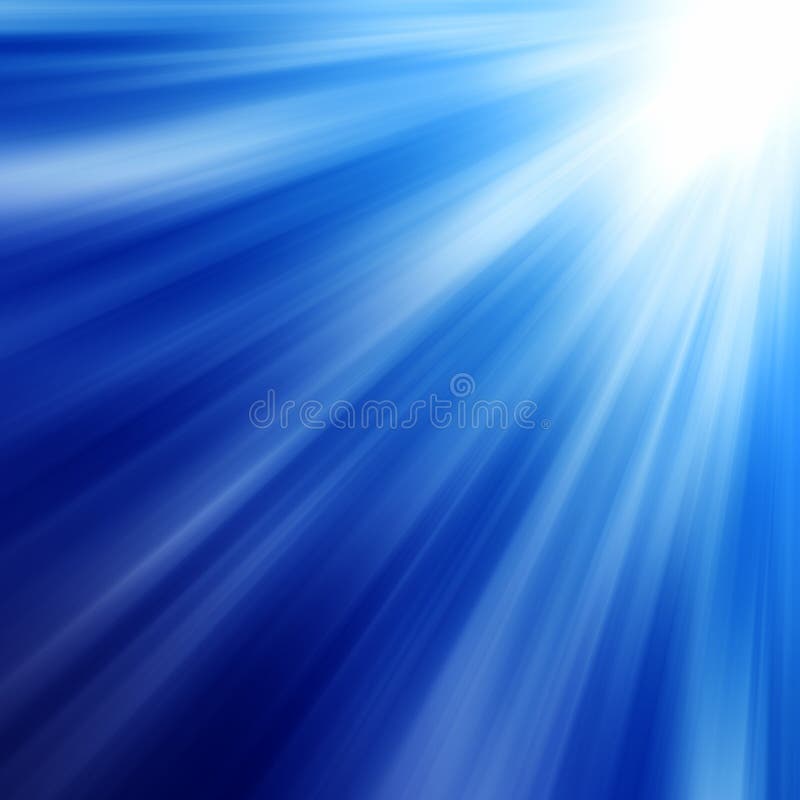 Abstract Soft Blue Luminous Rays Stock Illustration - Illustration of ...