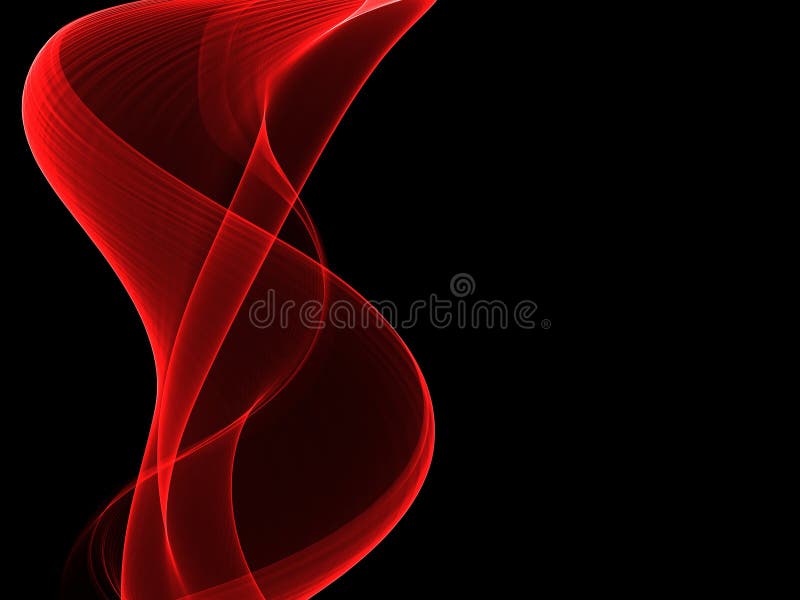 Abstract Soft Color Red Wave Background Stock Illustration ...
