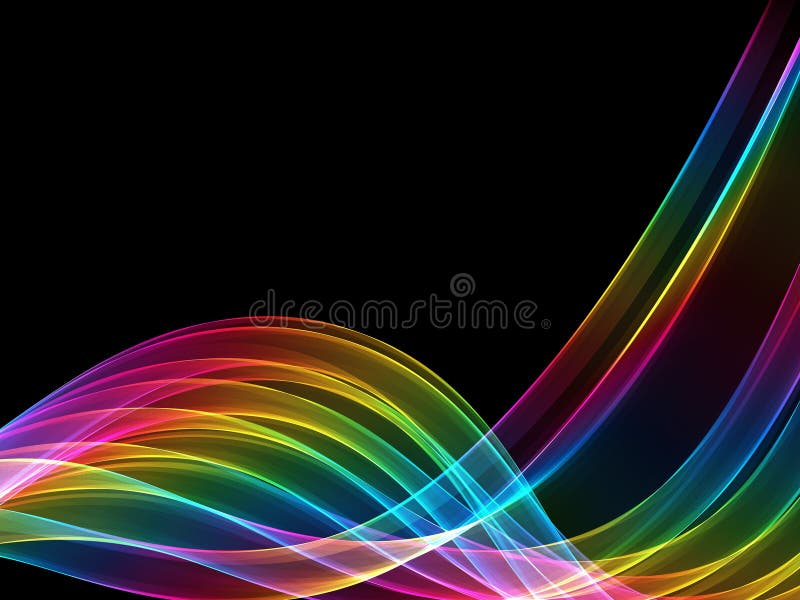 Color spectrum waves stock illustration. Illustration of illustration ...