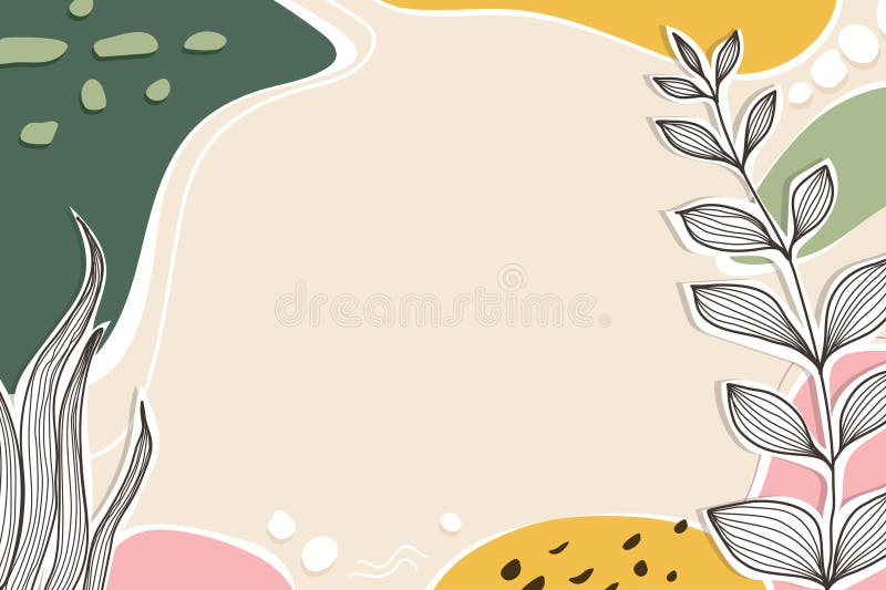 Beautiful Abstract Style with Hand Drawn Collage Design Background ...