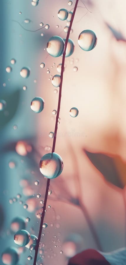 Beautiful Abstract Vertical Wallpaper Background with Water Drops ...