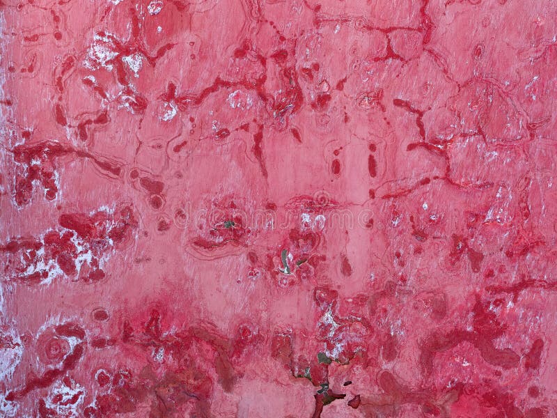 Beautiful Abstract Wall with Peeling Red Plaster Stock Photo - Image of ...