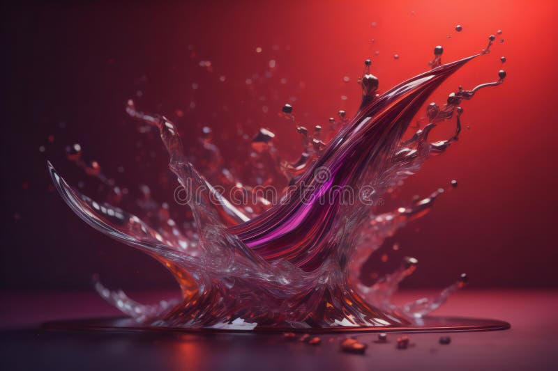 Beautiful Abstract Water Splash. Drop of Water Stock Illustration ...