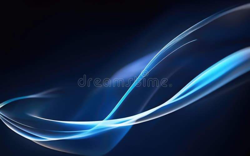 Beautiful Abstract Wave Technology Background with Blue Light, Digital ...