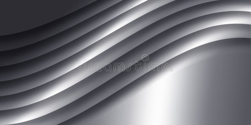 Abstract White and Grey Wave Line Background Stock Illustration ...