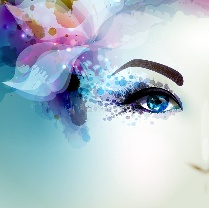 Beautiful abstract women stock vector. Illustration of girl - 75564794