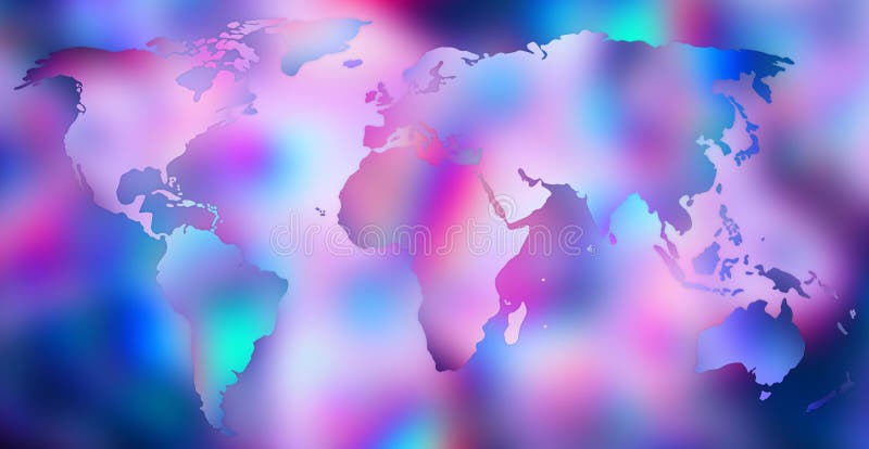 World map abstract design stock illustration. Illustration of ...