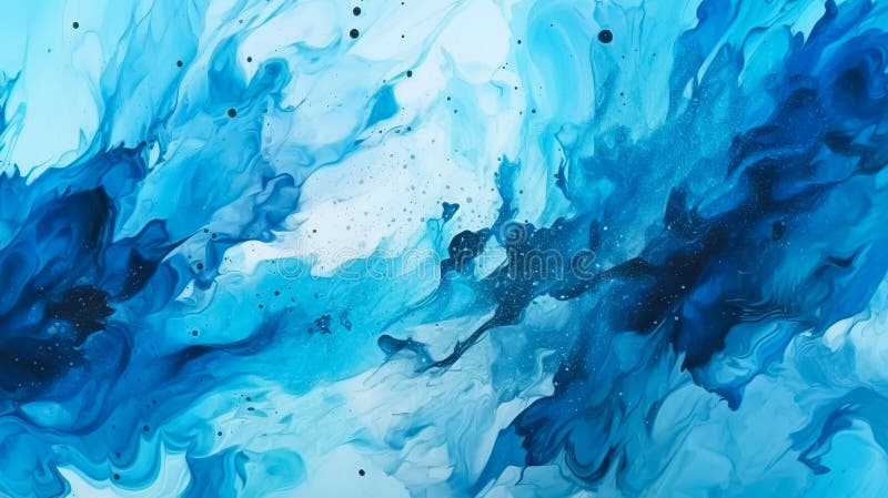 Beautiful Abstraction of Liquid Paints in Slow Blending Flow Mixing ...