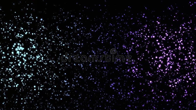 Beautiful Abstraction of Multicolored Particles Rotating and Floating ...