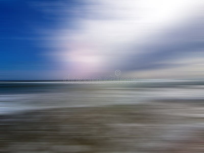 Abstractions Sea Background Blurry Blue Landscape Stock Photo - Image ...