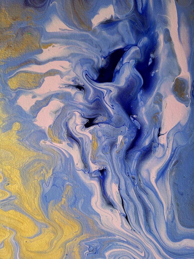 Beautiful Acrylic Color Abstract Background. Colored Marble Mixed Ink ...