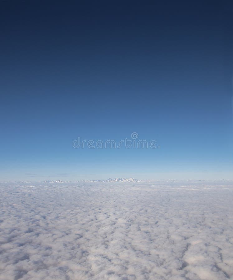 A Beautiful Aerial View of the Blue Sky and Clouds Stock Image - Image ...