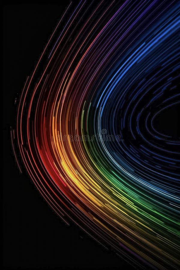 Beautiful Aesthetic Horizontal Spectrum Color Lines, Irresistible Pull ...