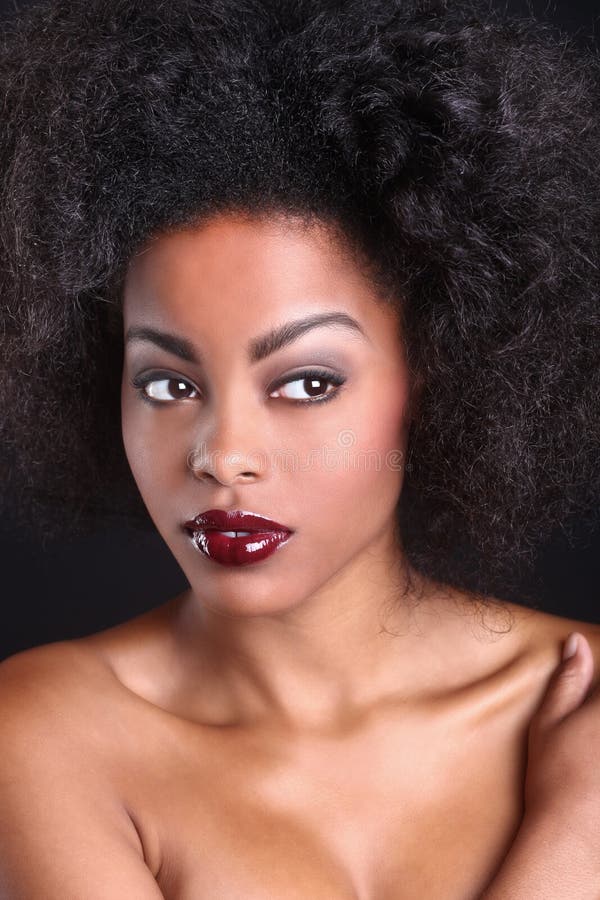 Beautiful African American Black Woman Stock Image Image Of Enjoying