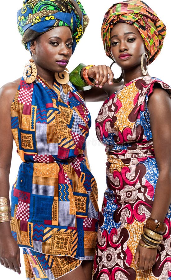 Beautiful African Fashion Models. Stock Photo - Image of girl, design ...