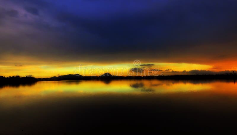 Beautiful Afternoon with Reflection Stock Photo - Image of rays, beauty ...