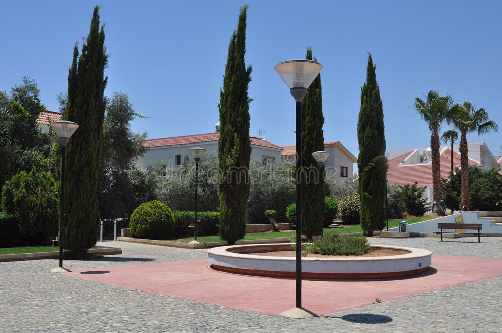 The Beautiful Agios Athanasios Park Limassol Cyprus Stock Image - Image ...