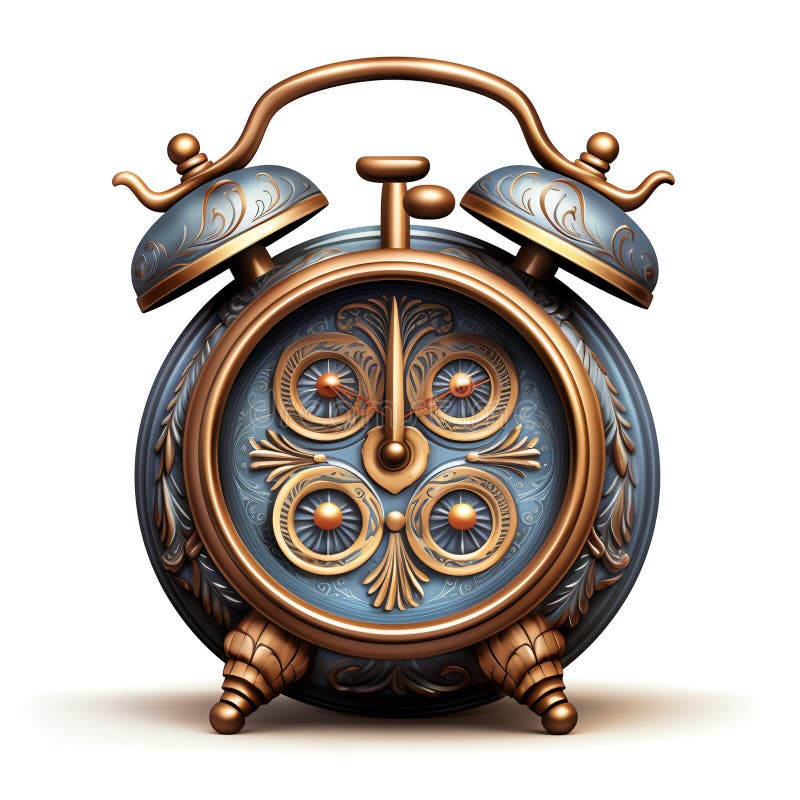 Beautiful Alarm Clock Clipart Illustration Stock Illustration ...