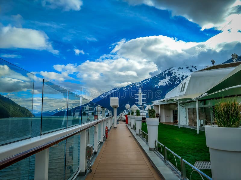 Beautiful Alaskan Cruise Ship Scenery Stock Photo - Image of sailing ...