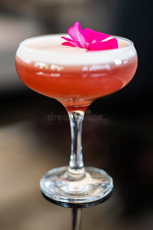 Beautiful Alcoholic Cocktail on the Bar Counter Stock Image - Image of ...