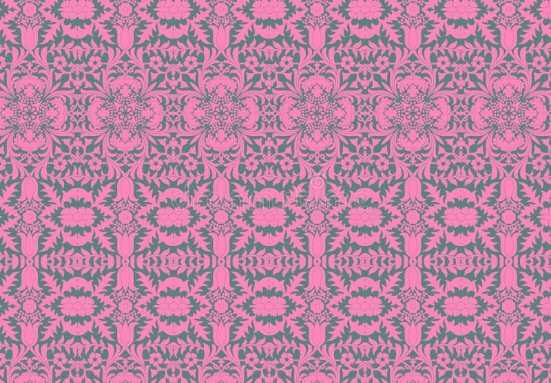 Beautiful Allover Flower Digital Decorative Pattern, Tile Pattern ...