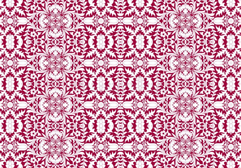 Beautiful Allover Flower Digital Decorative Pattern, Tile Pattern ...