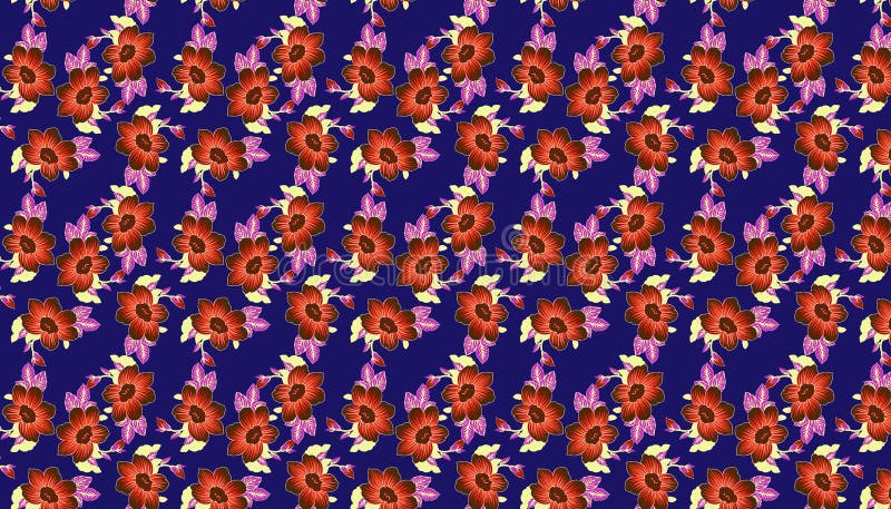 Beautiful Allover Flower Fabric Pattern, Tile Pattern Allover Pattern ...