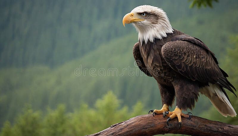 Beautiful and Almighty Bald Eagle Portrait Stock Image - Image of ...