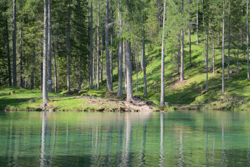 Beautiful alpine lake stock photo. Image of lake, alps - 170380340