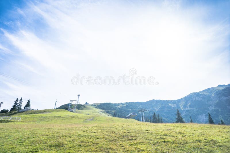 Alpine meadow in mountains stock photo. Image of outdoor - 168652934