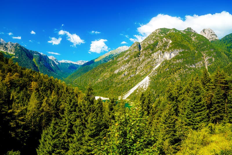 Beautiful Alps Landscape. Beautiful Majestic Mountain Peaks. Stock ...