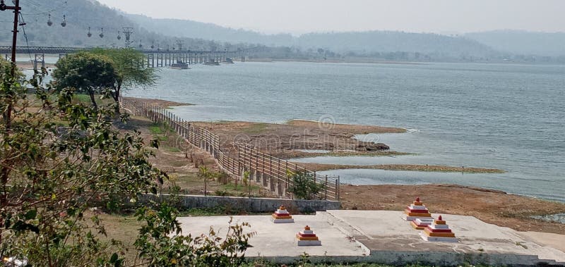 Beautiful Amalnala Reservoir Backside Area Seen Stock Image - Image of ...