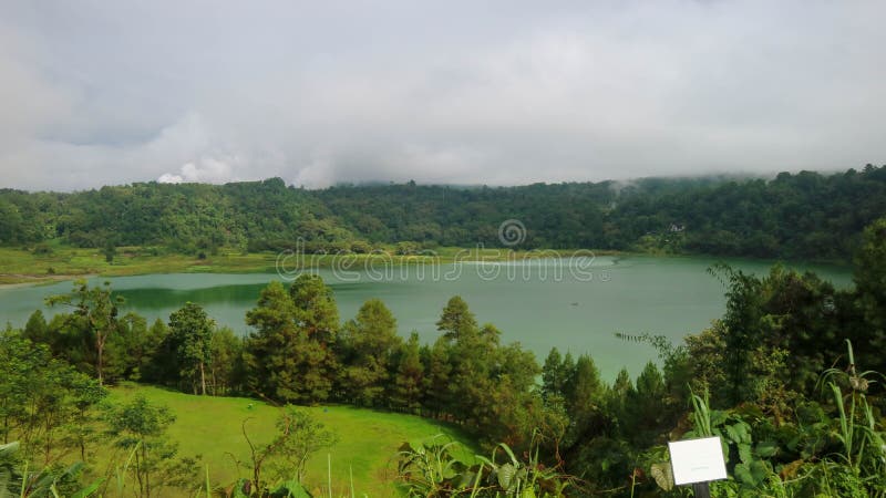Beautiful and Amazing Lake Linow Stock Photo - Image of ecology ...