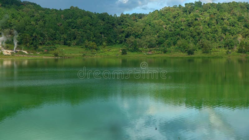 Beautiful and Amazing Lake Linow Stock Photo - Image of ecology ...