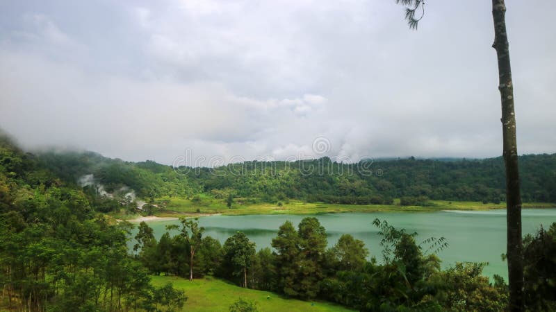 Beautiful and Amazing Lake Linow Stock Photo - Image of landscape ...